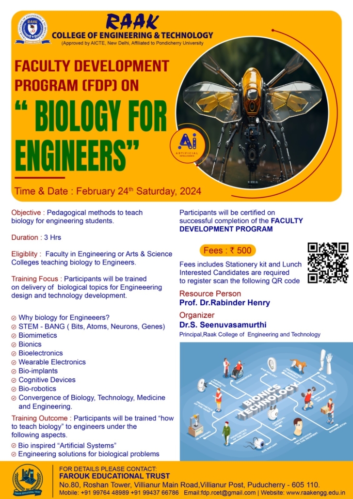 FDP - RAAK College of Engineering & Technology