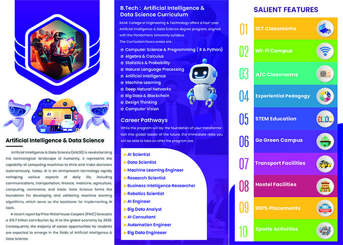 ARTIFICIAL INTELLIGENCE & DATA SCIENCE - RAAK College of Engineering ...